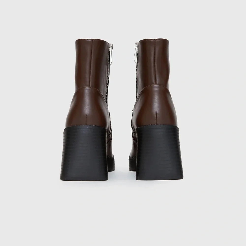 Princess Polly | Shoes | Princess Polly Halo Boots Brown | Poshmark